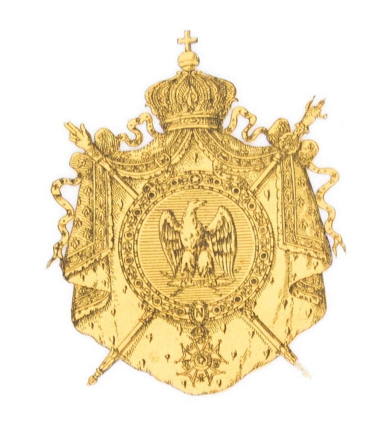 Antique French Sevres Porcelain Gilt Armorial Napoleon III Plate, circa ...