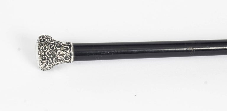 Antique Silver Mounted and Ebonized Conductor's Baton, London, 1908 at ...