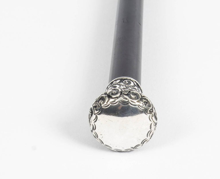 Antique Silver Mounted and Ebonized Conductor's Baton, London, 1908 at ...