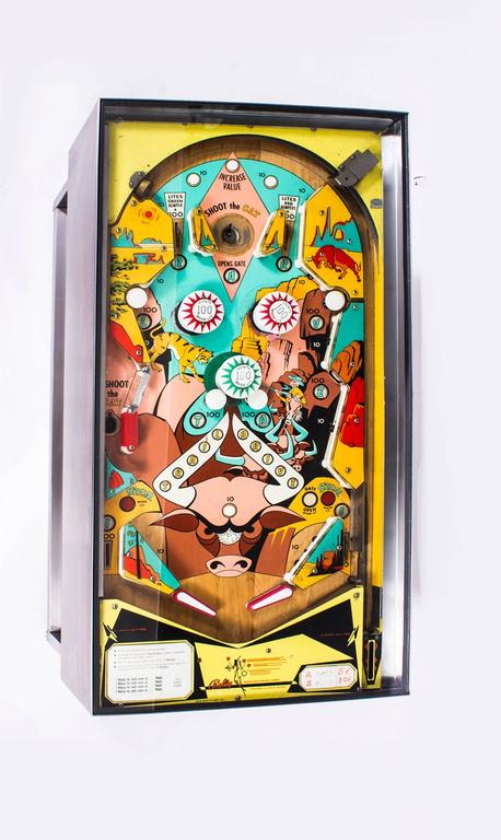 Vintage "Trail Drive" Pin Ball Machine Coffee Table at 1stDibs