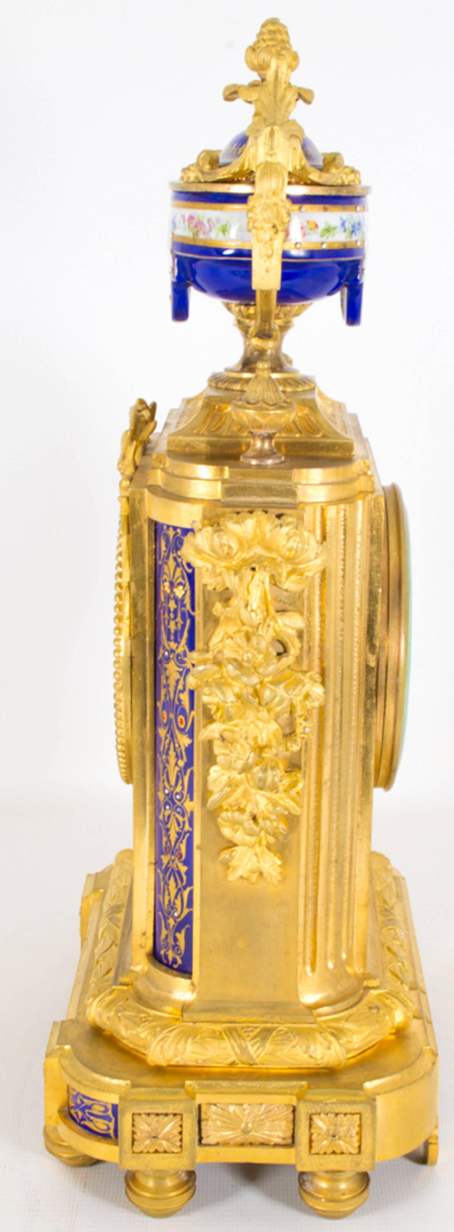 19th Century French Ormolu Porcelain Mantel Clock at 1stDibs | french ...