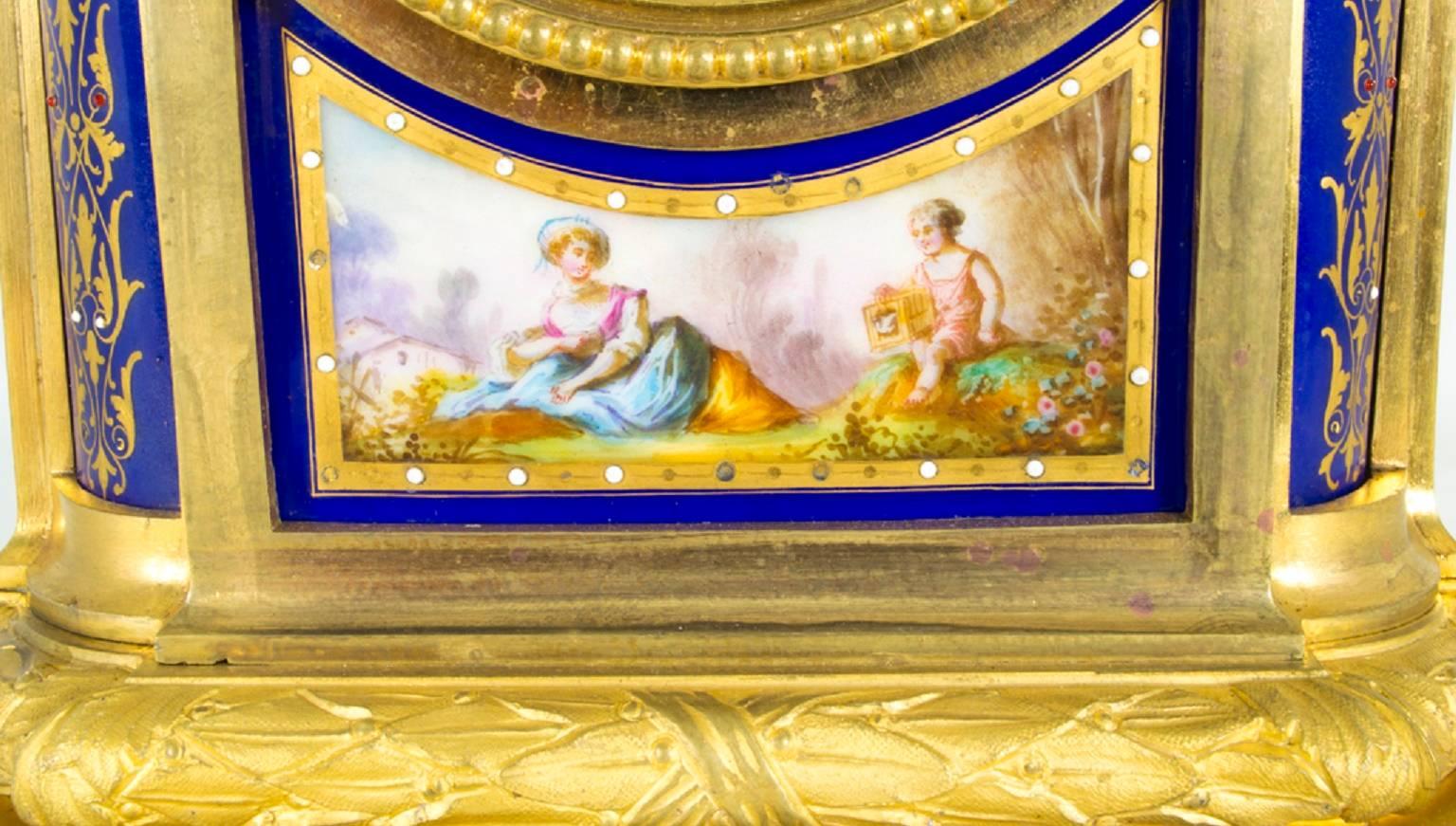 19th Century French Ormolu Porcelain Mantel Clock at 1stDibs | french ormolu clocks, french ...