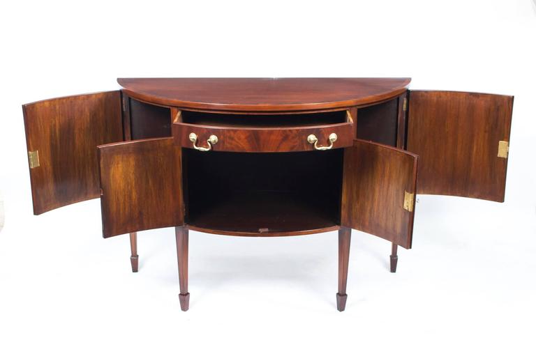 Antique George III Half-Moon Mahogany Side Cabinet, circa 1780 at ...
