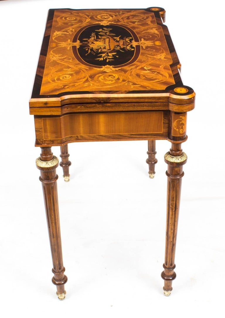 19th Century French Marquetry Card Games Table at 1stDibs