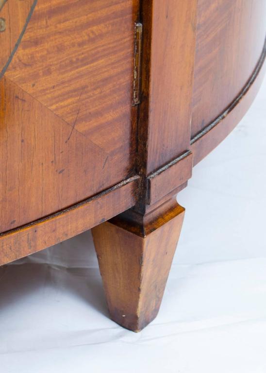 Vintage Pair of Painted Satinwood Half Moon Cabinets, 20th Century at ...