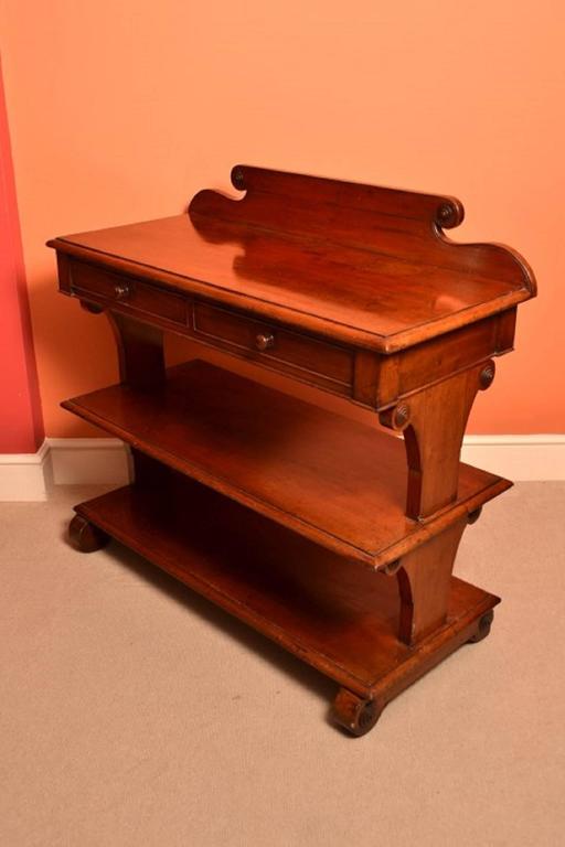 19th Century Victorian Mahogany Serving Table Buffet For Sale at ...