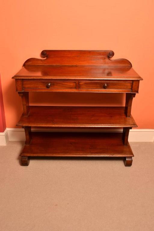 19th Century Victorian Mahogany Serving Table Buffet For Sale at ...
