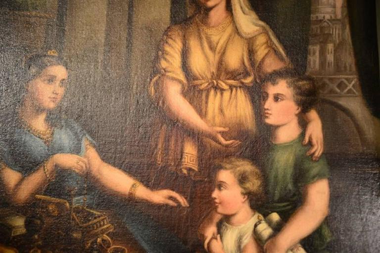 19th Century Oil Painting 'Cornelia and Her Jewels' at 1stDibs ...