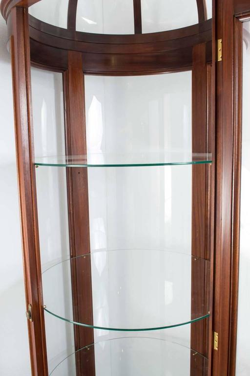 Vintage Mahogany Dome Top Circular Showcase at 1stDibs