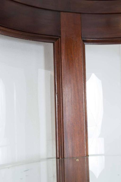 Vintage Mahogany Dome Top Circular Showcase at 1stDibs