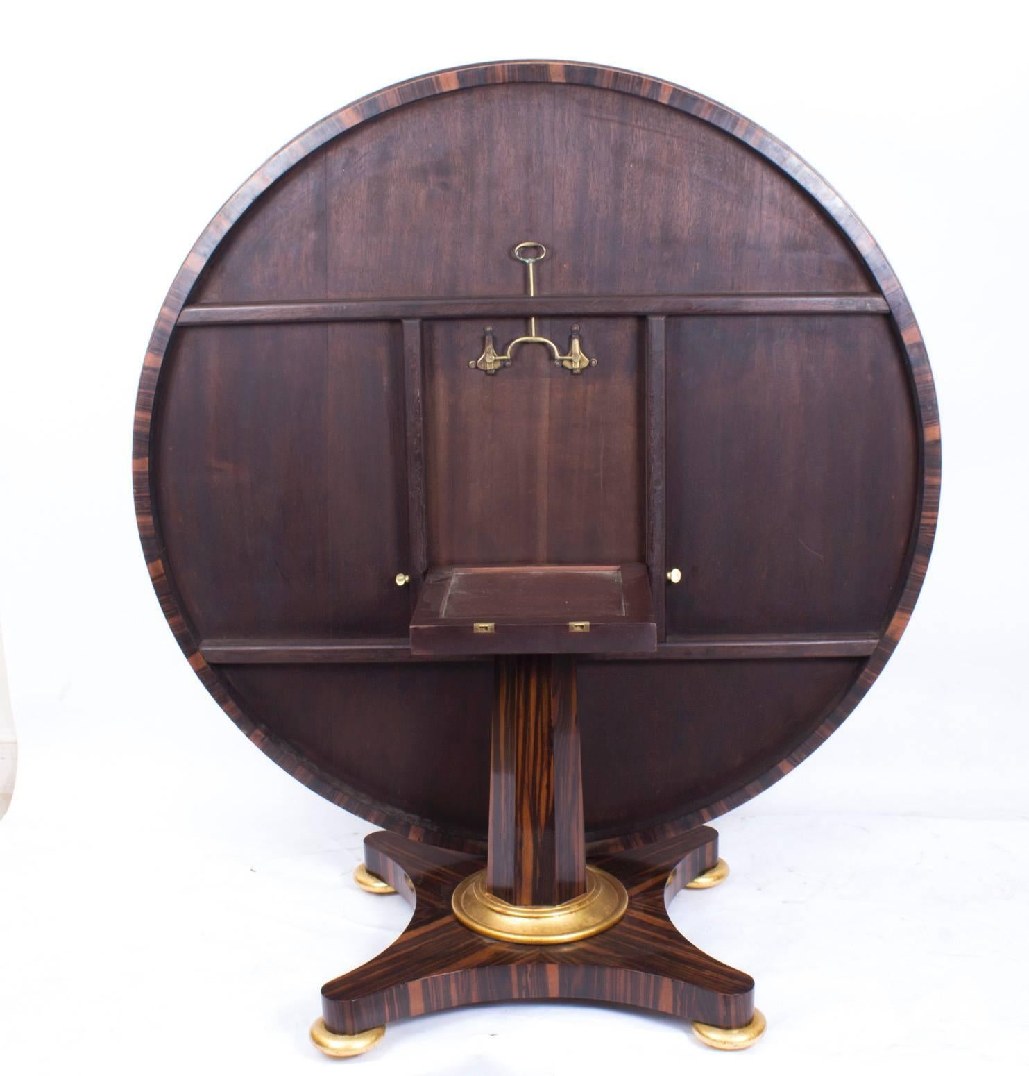 Antique Calamander and Marquetry Parcel Gilt Table at 1stDibs ...