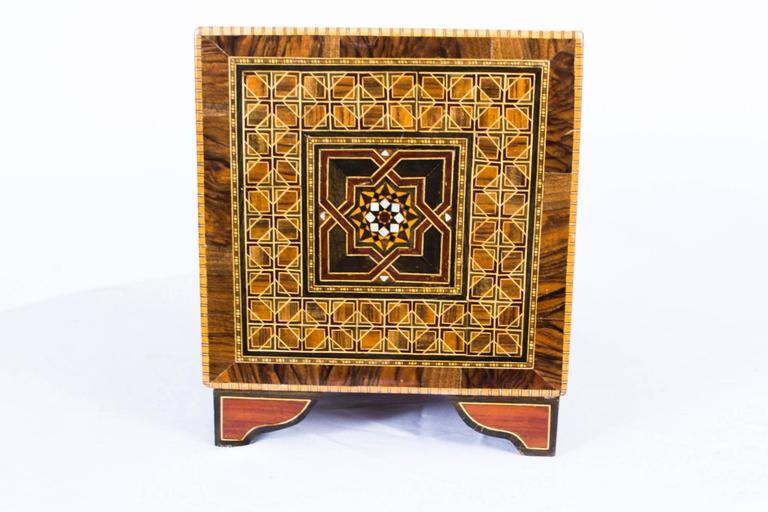 Antique Inlaid Damascus Islamic Table Cabinet at 1stDibs
