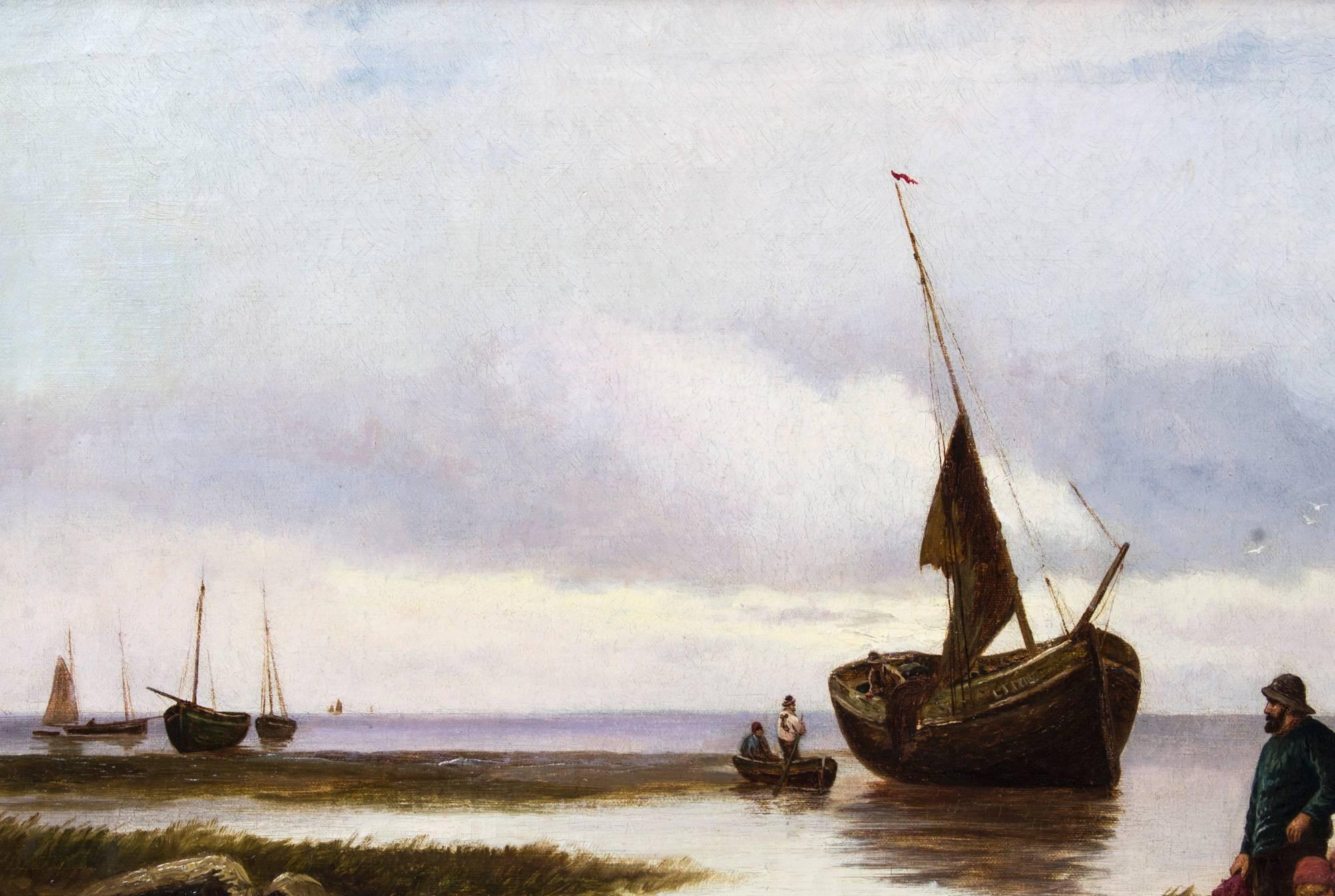 Antique Oil Painting Scotish Seascape John Henry Boel, 1902 at 1stDibs ...