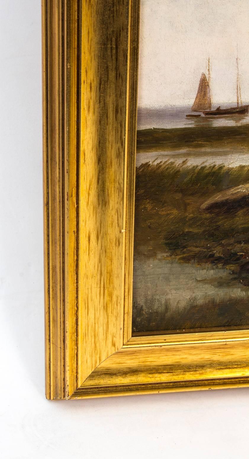 Antique Oil Painting Scotish Seascape John Henry Boel, 1902 at 1stDibs ...