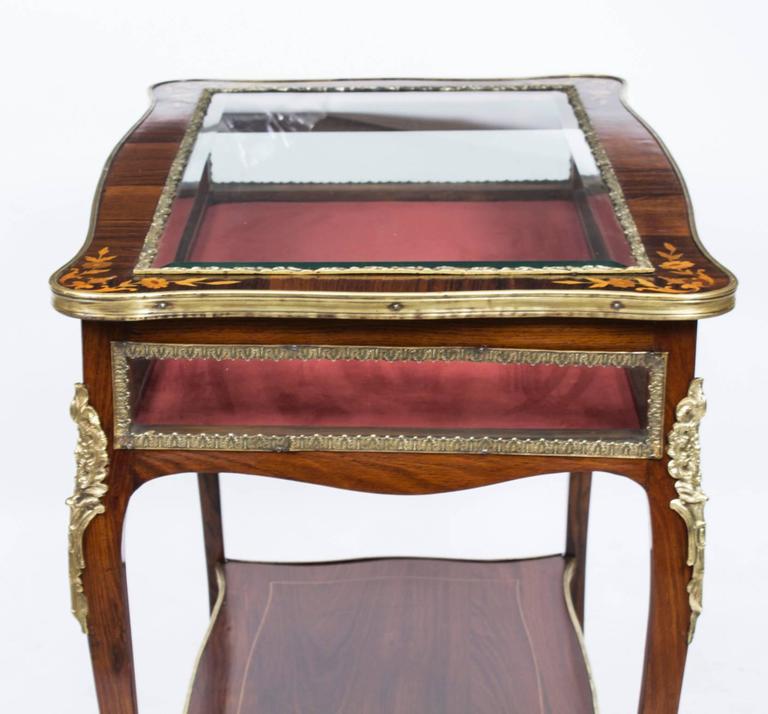 Antique Rosewood and Marquetry Bijouterie Display Table at 1stDibs ...