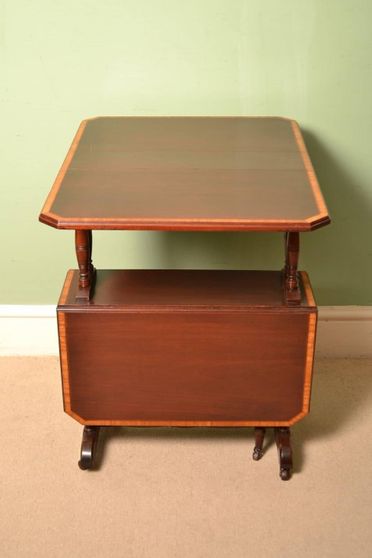 Antique Edwardian Two-Tier Sutherland Table, circa 1900 at 1stDibs