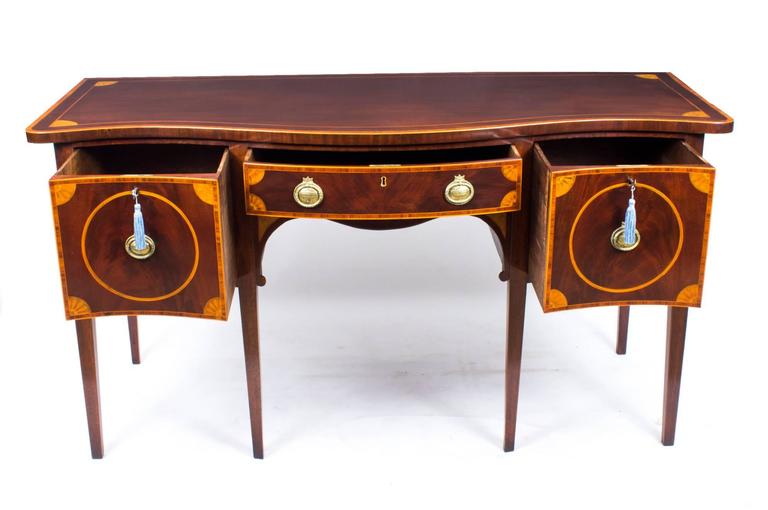 19th Century Sheraton Style Inlaid Mahogany Sideboard at 1stDibs ...