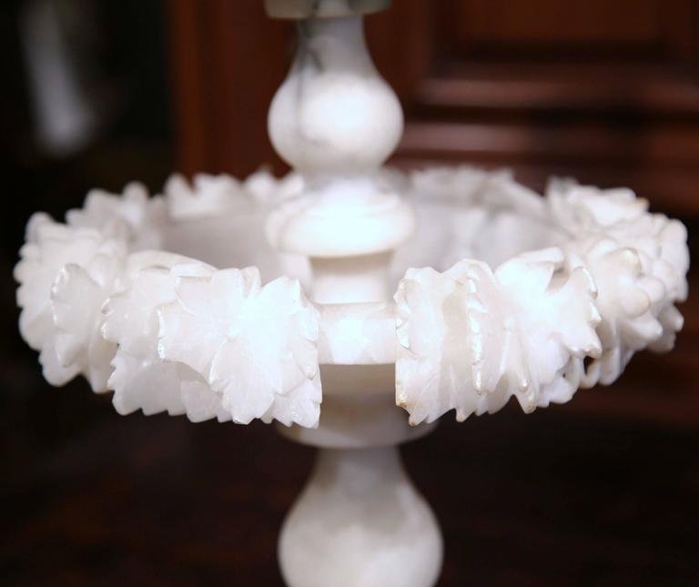 19th Century French Carved Three-Tier Alabaster Display Centerpiece at ...
