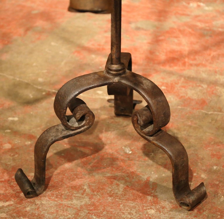 Mid-19th Century French Forged Iron Six-Gun Display Rack on Pedestal ...