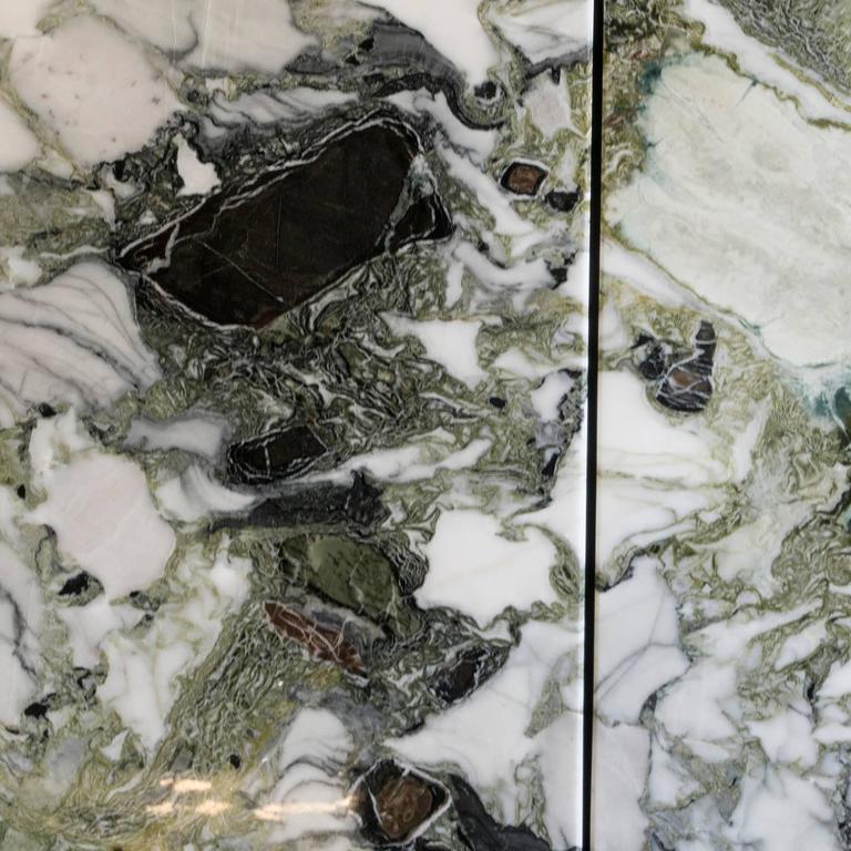 Flair Edition One of a Kind Ice Connect Marble Sideboard at 1stDibs