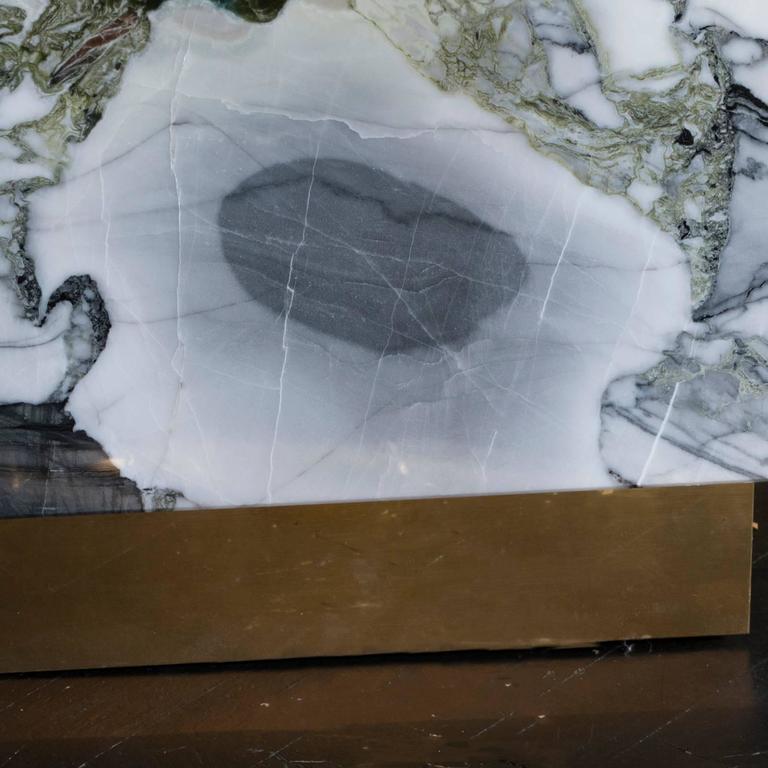 Flair Edition One of a Kind Ice Connect Marble Sideboard at 1stDibs