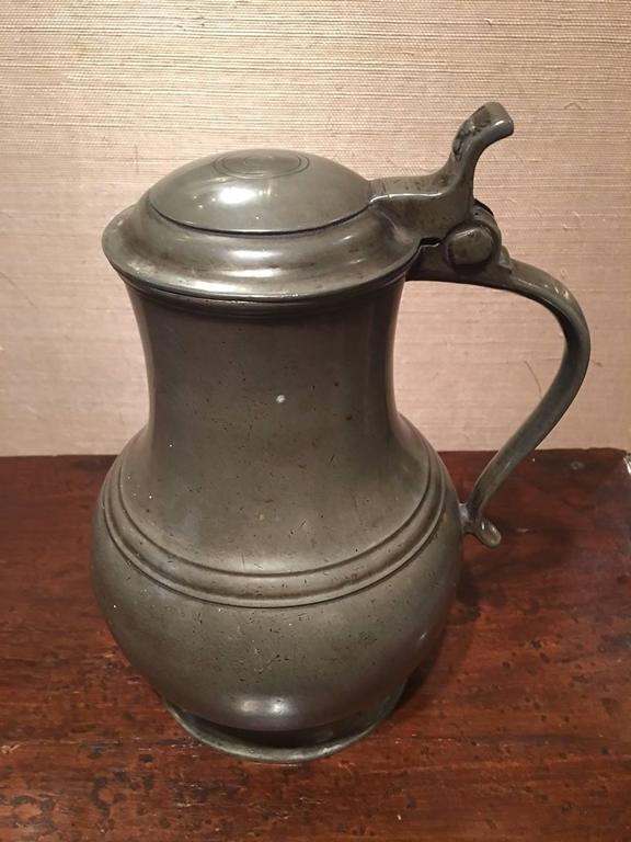 English Pewter Flagon or Tankard, 18th Century at 1stDibs