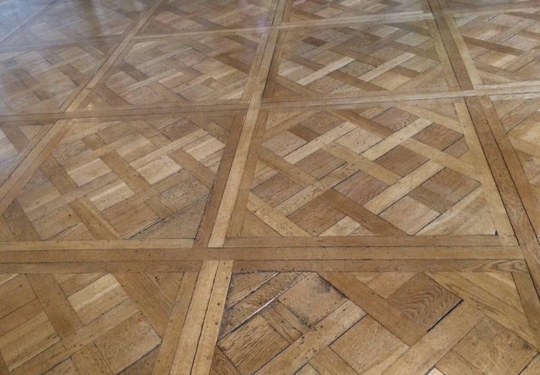 French Flooring Parquet De Versailles Solid Wood Oak from France, 20th ...