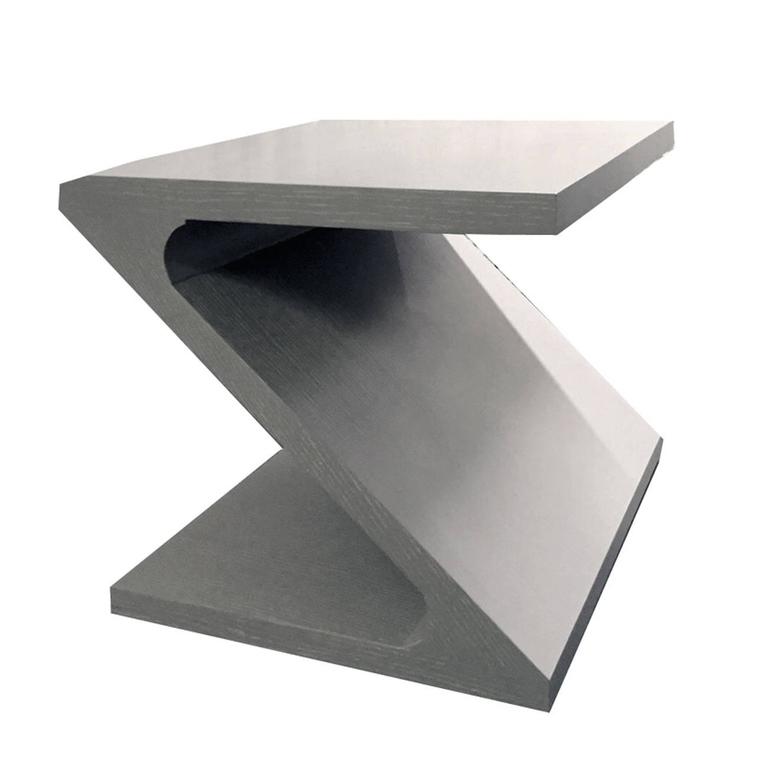 Light Grey Oak Z Side Tables by Lane For Sale at 1stDibs