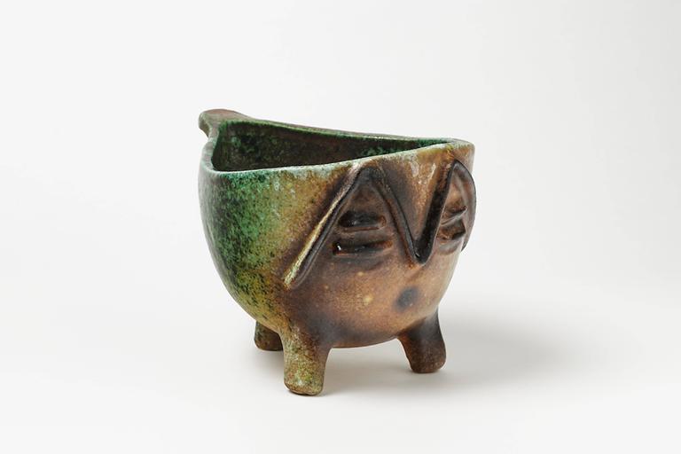 Amazing Zoomorphic Ceramic by Accolay, circa 1960-1970 For Sale at 1stDibs