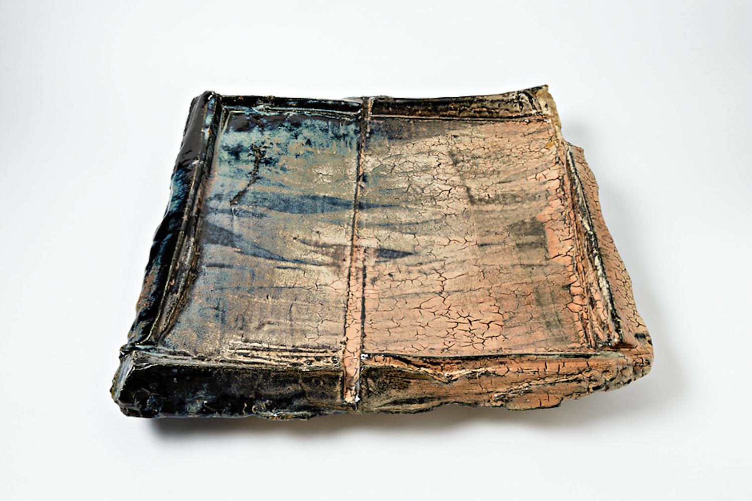 Big Wall Decorative Stoneware Plate, Sculpture by Claude Champy, 1984 ...