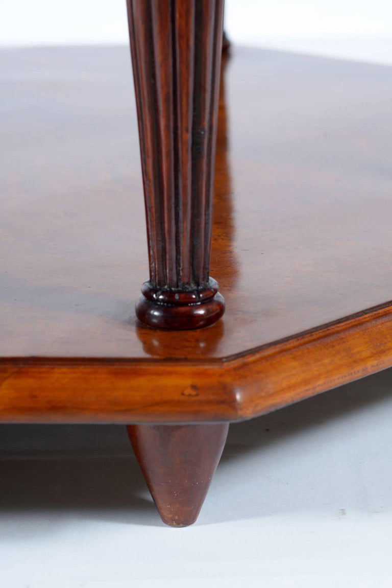 Art Deco Italian Octagonal Bird-Eye's Maples Sofa Coffee Table or Side ...