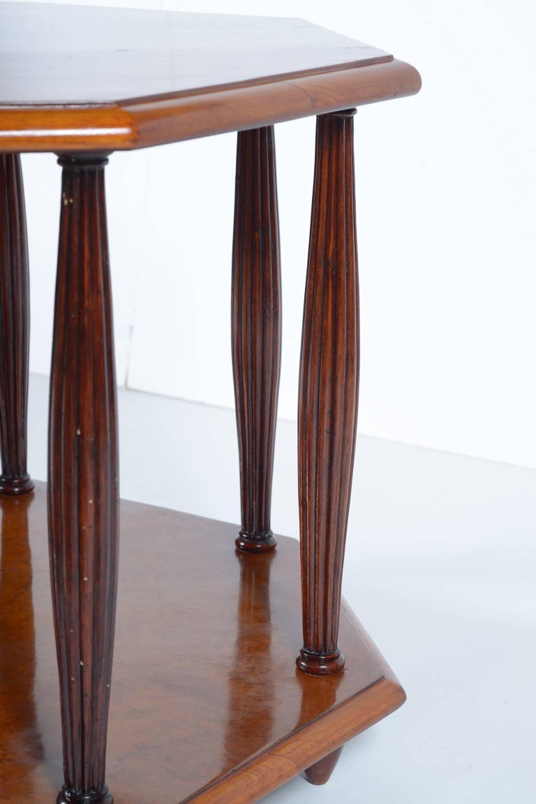 Art Deco Italian Octagonal Bird-Eye's Maples Sofa Coffee Table or Side ...