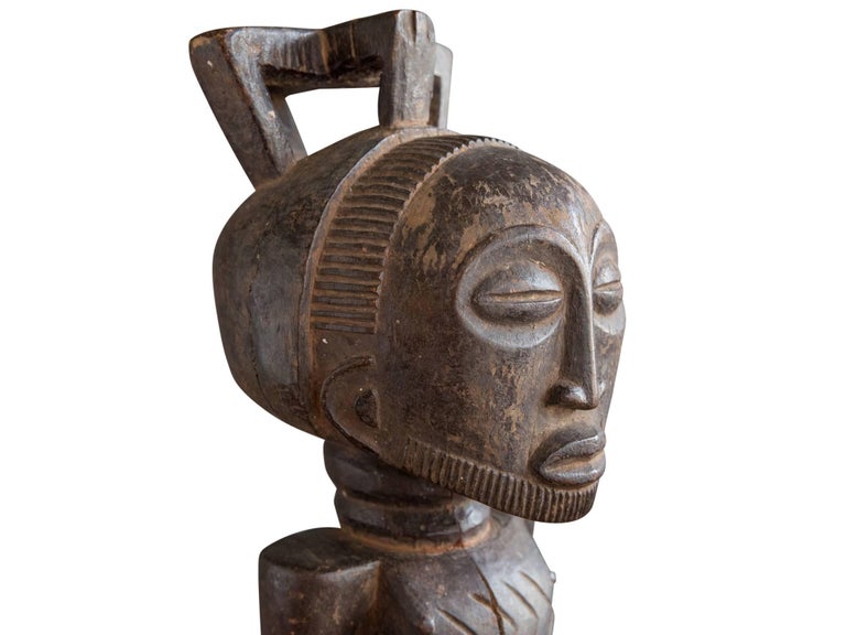 Hemba Carved Wood Male Ancestor Figure For Sale at 1stDibs