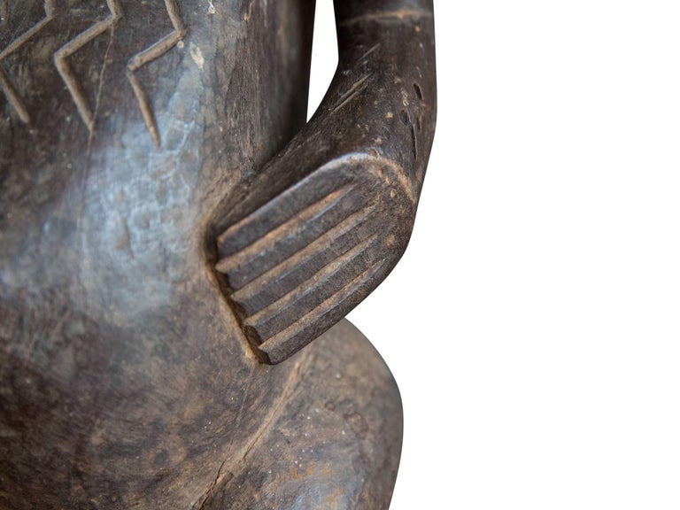 Hemba Carved Wood Male Ancestor Figure For Sale at 1stDibs