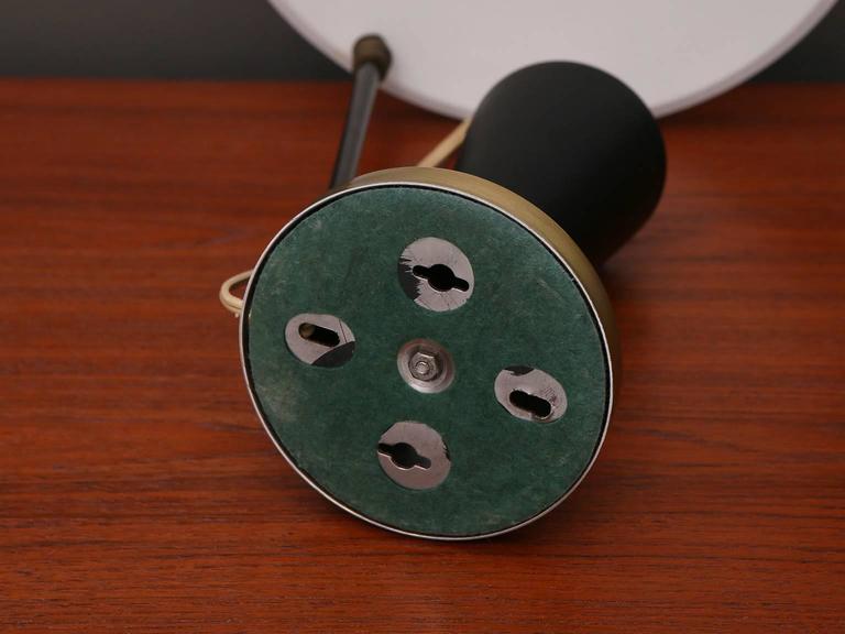 Brass Reflector Desk Lamp in the Style of Arredoluce at 1stDibs