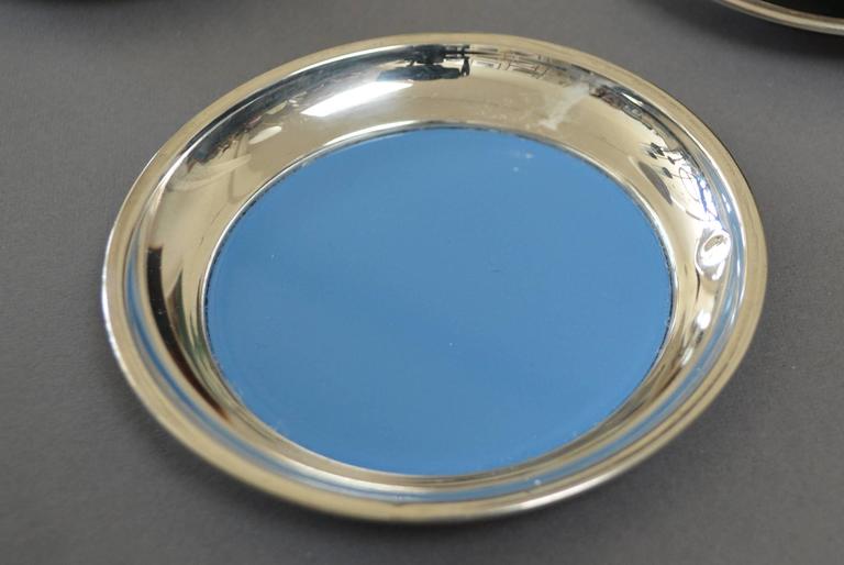 Towle Sterling and Enamel Coasters at 1stDibs