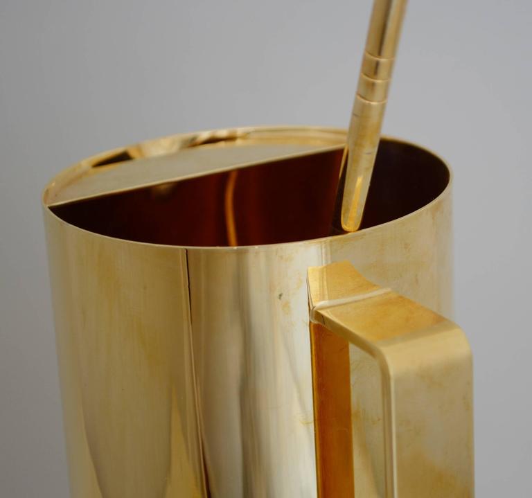 Gold Plated Modernist Cocktail Pitcher at 1stDibs