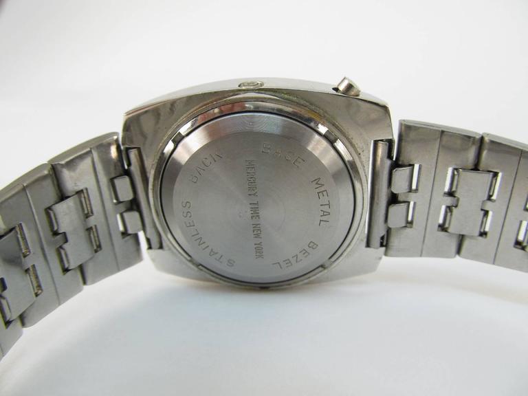 Rare Working Space Age LED Mercury Time New York Digital Watch at 1stDibs