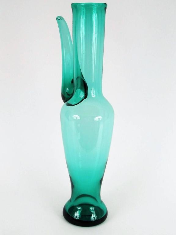 Rare Large Wayne Husted Design Blenko Ewer For Sale at 1stDibs