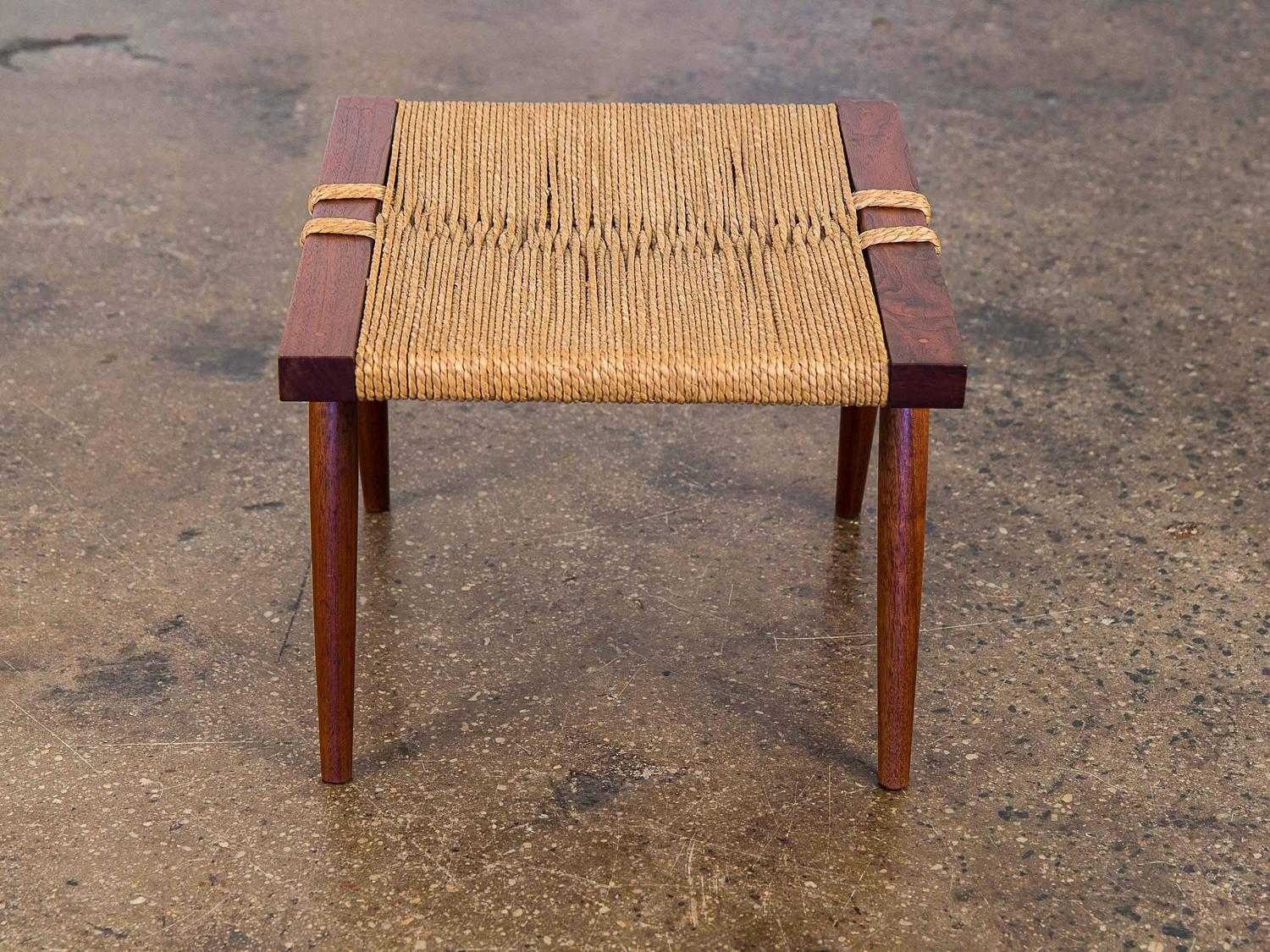 George Nakashima Walnut Stool For Sale at 1stdibs