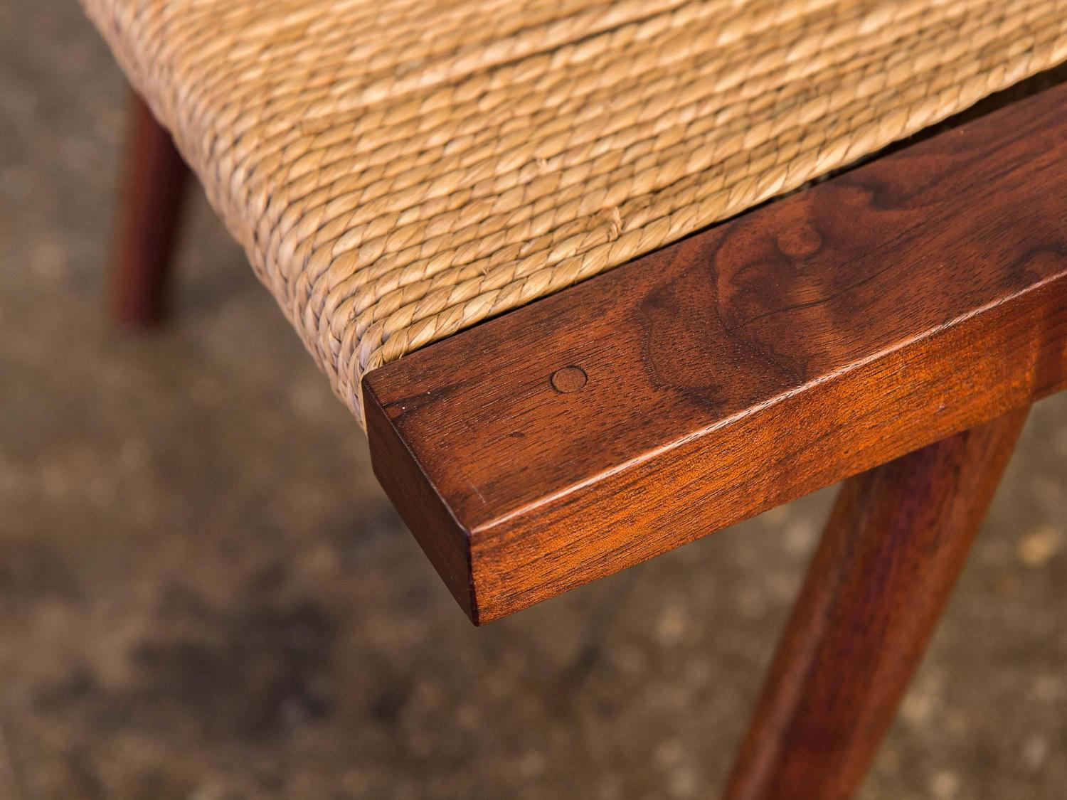 George Nakashima Walnut Stool For Sale at 1stdibs