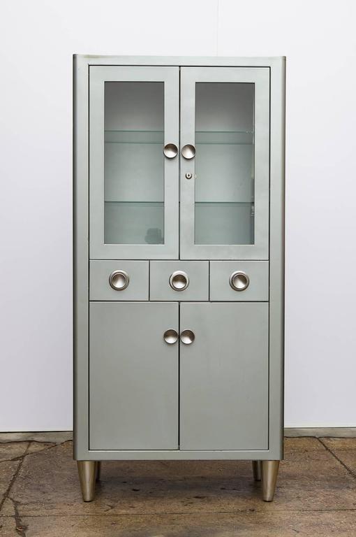 Modern Industrial Display Cabinet at 1stDibs