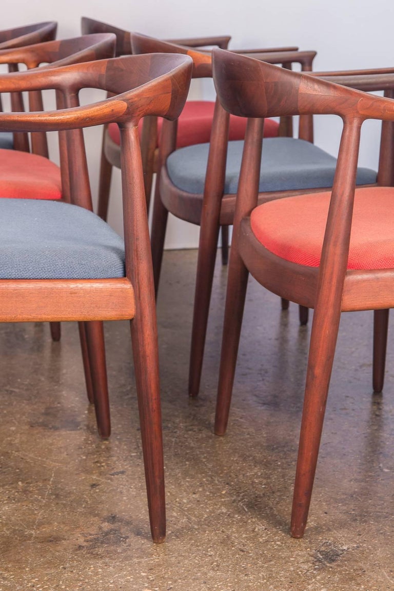 Set of Six Wegner Style Dining Armchairs for Edward Axel Roffman at 1stDibs