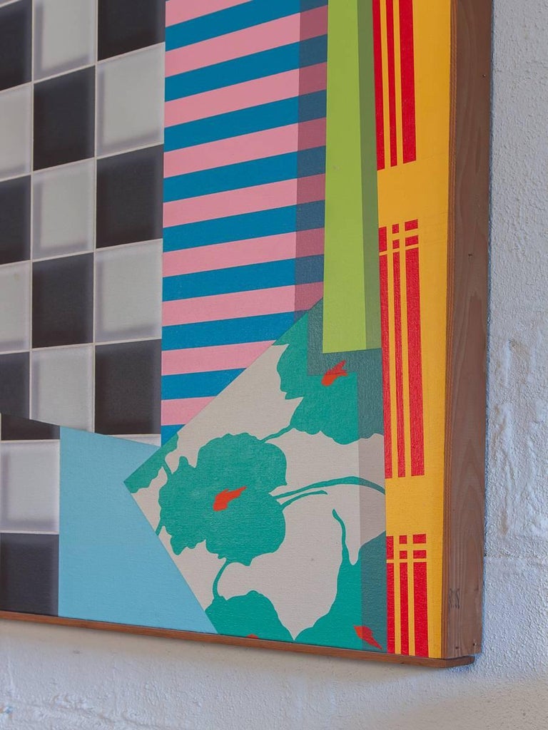 Triptych of Large Scale 1980s Abstract Paintings For Sale at 1stDibs