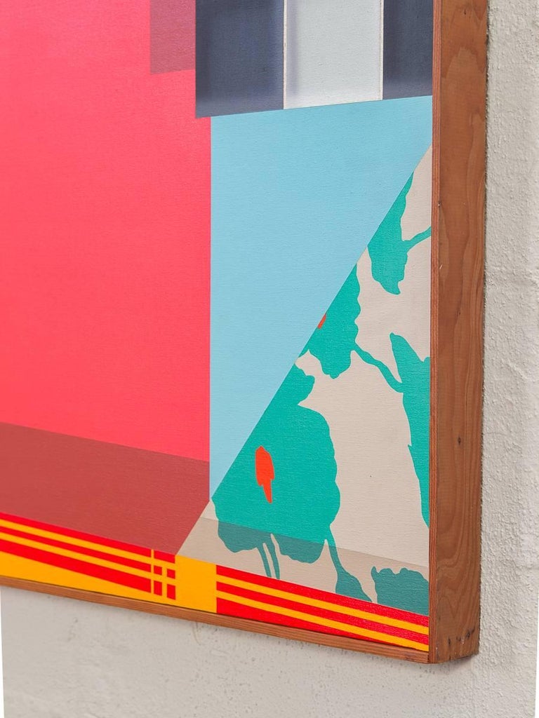 Triptych of Large Scale 1980s Abstract Paintings For Sale at 1stDibs