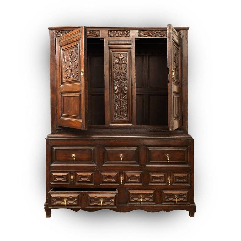 17th Century "Stuart" Oak Closet at 1stDibs