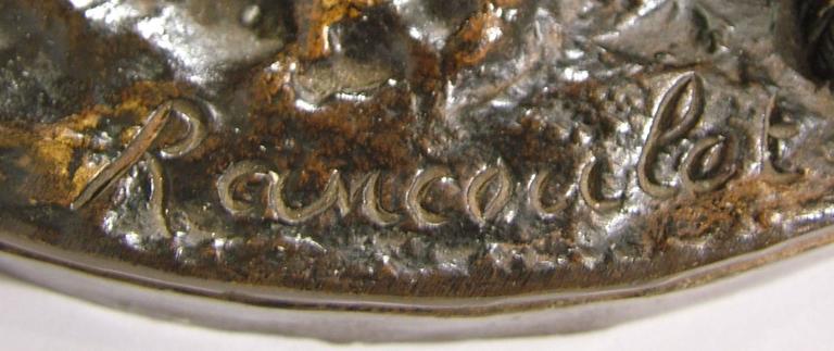 Bronze Statue of Two Figures at the Beach, ‘At Trouville’ by Ernest ...