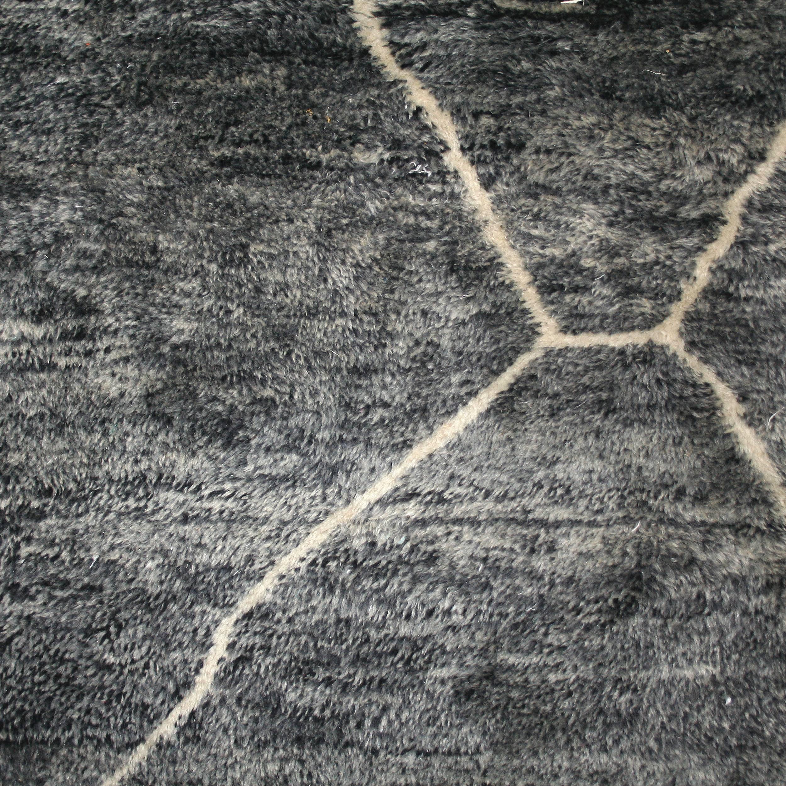 Stunning Anthracite Grey Moroccan Berber Rug at 1stDibs | grey berber ...
