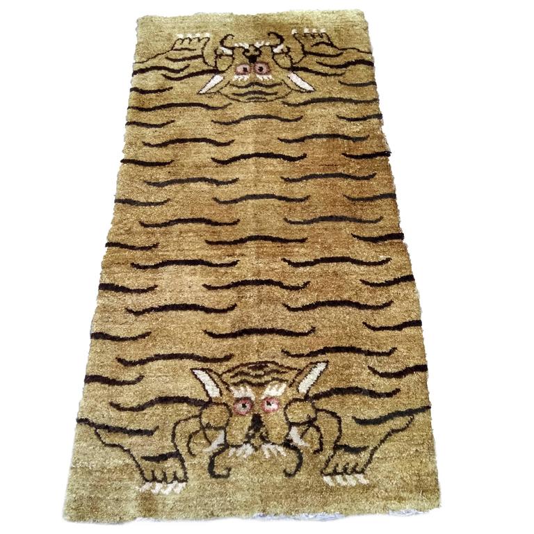 Antique Tiger Pelt Rug at 1stDibs | tiger fur rug