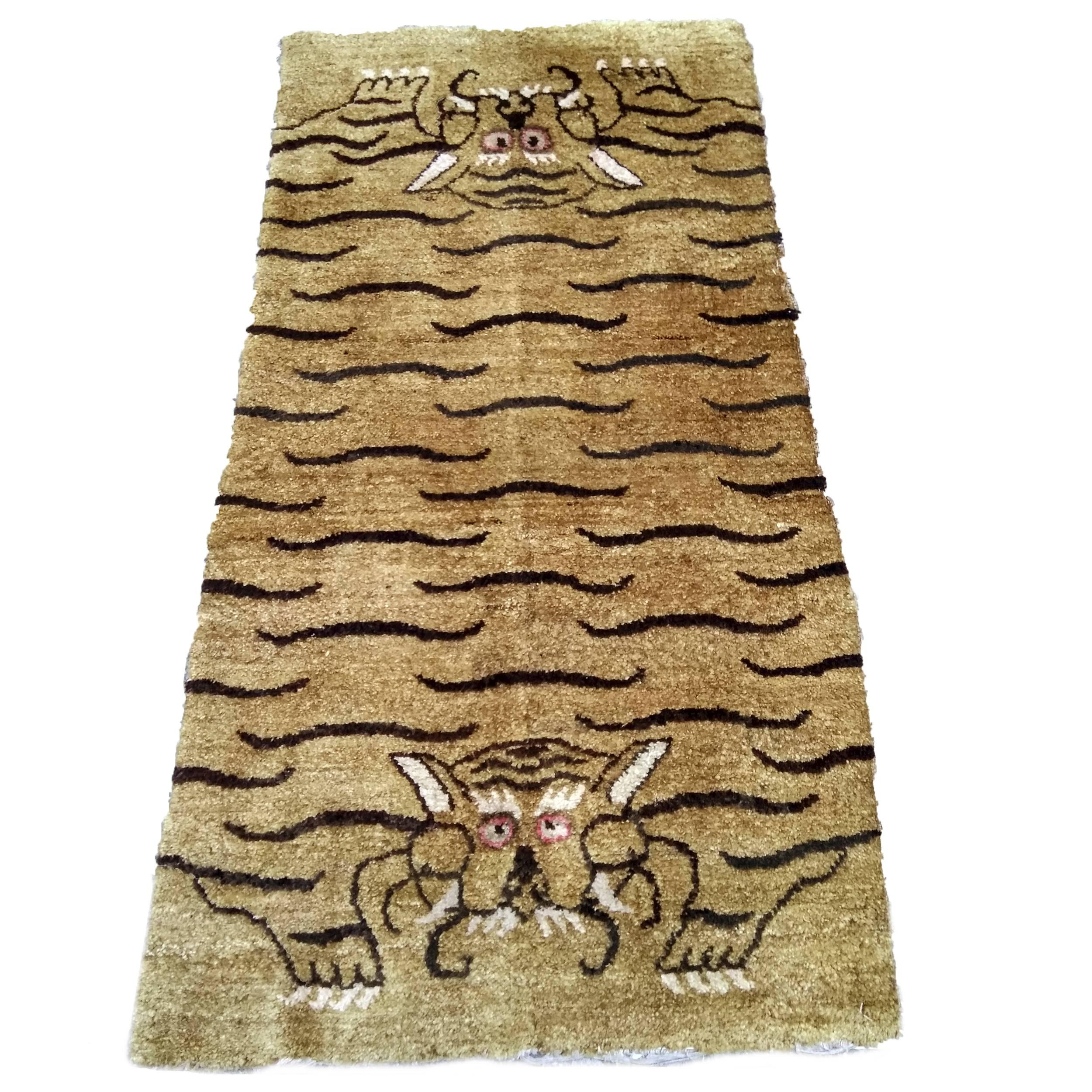 Antique Tiger Pelt Rug at 1stDibs | antique tiger rug, tiger fur rug ...